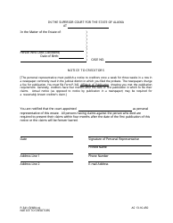 Alaska Notice to Airmen Download Fillable PDF | Templateroller
