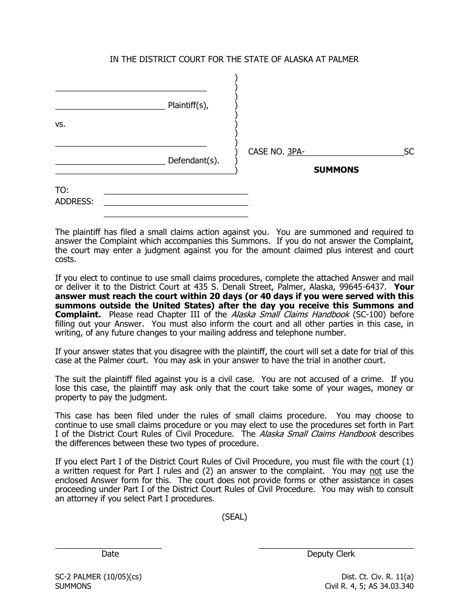 Form SC-2 - Fill Out, Sign Online and Download Fillable PDF, City of ...
