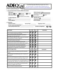 Arizona Certified Operator Monthly Inspection Form - Fill Out, Sign ...