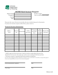 Arizona Home Rent Increase Request - Fill Out, Sign Online and Download ...