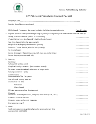 Arizona Eiv Policies & Procedures Review Checklist Download Printable ...
