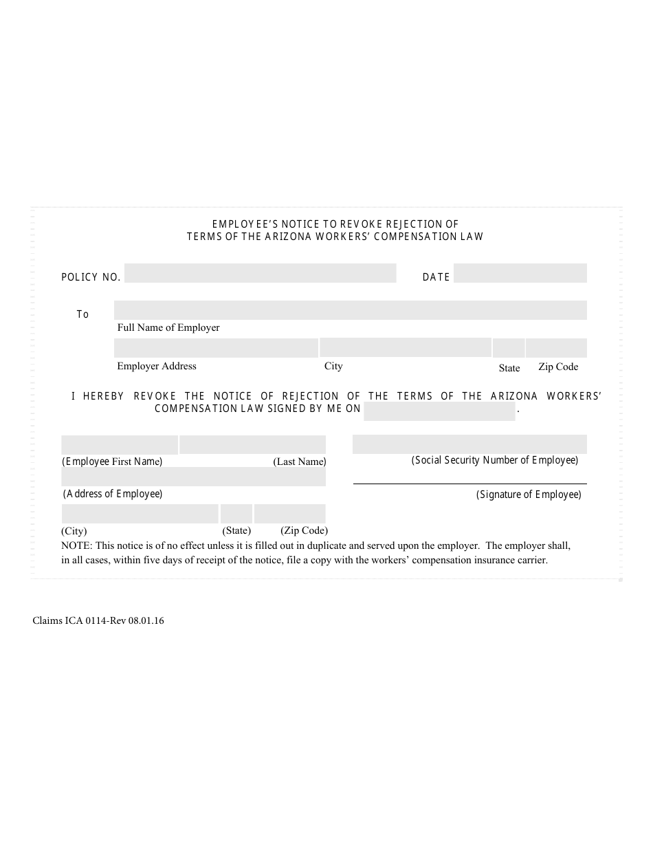 Form Claims ICA0114 - Fill Out, Sign Online and Download Fillable PDF ...