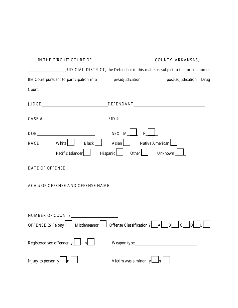 Arkansas Short Term Treatment Order - Fill Out, Sign Online and ...