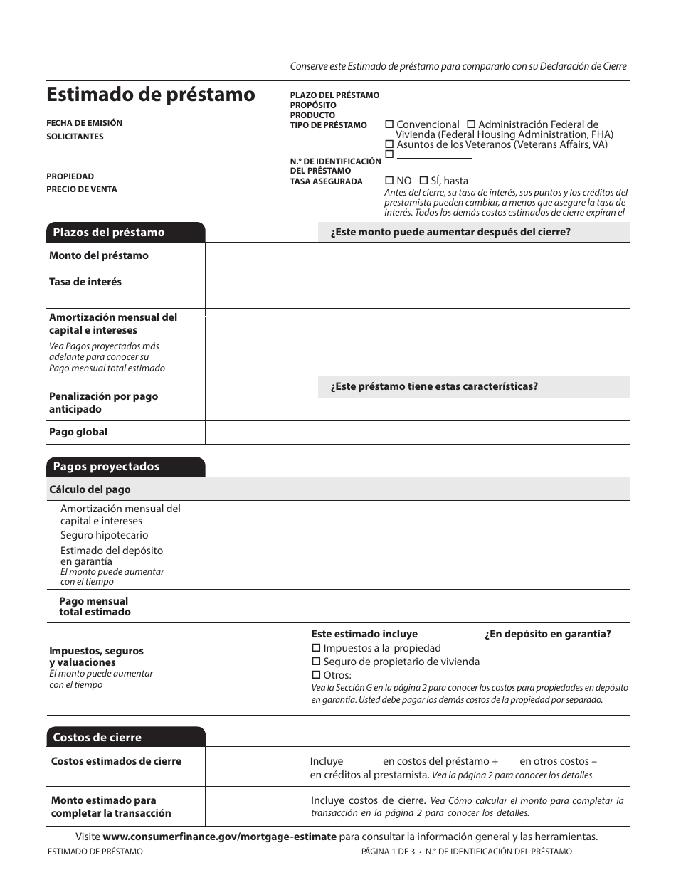 Formulario CFPB - Fill Out, Sign Online and Download Printable PDF ...