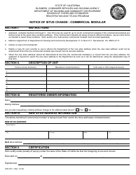 Form 163 Download Fillable PDF, Notice of Change or Discontinuance ...