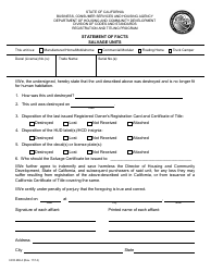 Form HCD486.4 - Fill Out, Sign Online and Download Printable PDF ...