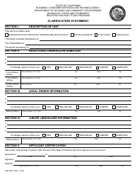 Form HCD490.3 - Fill Out, Sign Online and Download Printable PDF ...