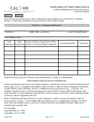 Form CALHR690 - Fill Out, Sign Online and Download Fillable PDF ...
