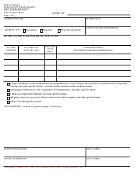 Form DPR-161 Download Fillable PDF or Fill Online Decision Report ...