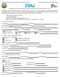 Form CDPH8443 - Fill Out, Sign Online and Download Fillable PDF ...