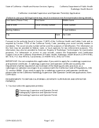 Form CDPH8230 Download Fillable PDF or Fill Online California ...