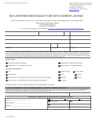 California Id Replacement Form Download Fillable PDF | Templateroller