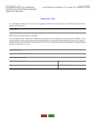 Form CDTFA-230-E-1 Download Fillable PDF or Fill Online California ...