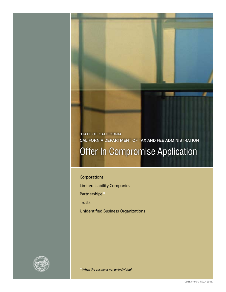 Form CDTFA-490-C - Fill Out, Sign Online and Download Fillable PDF ...