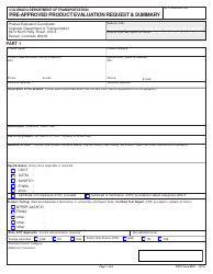 CDOT Form 595 Download Fillable PDF or Fill Online Pre-approved Product ...