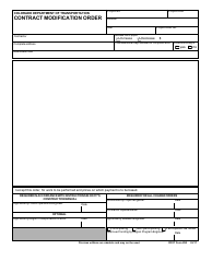 CDOT Form 90M Download Fillable PDF or Fill Online Contract ...