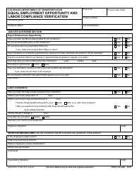 CDOT Form 280 Download Fillable PDF or Fill Online Equal Employment ...