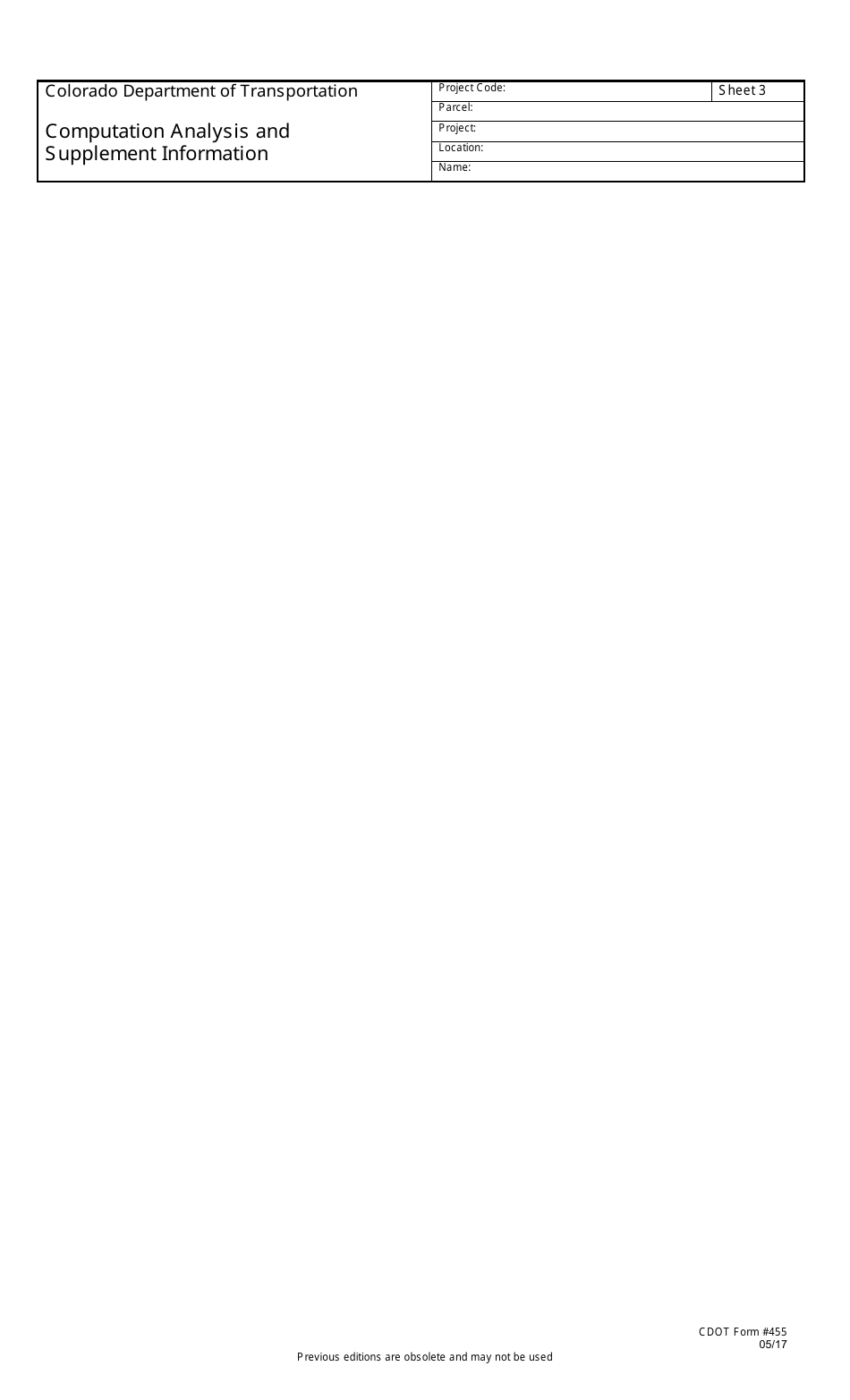 CDOT Form 455 - Fill Out, Sign Online and Download Fillable PDF ...