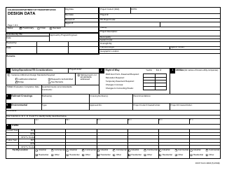 CDOT Form 463 Download Printable PDF or Fill Online Design Data ...