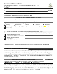 Form DCF-2131(T) Download Fillable PDF or Fill Online Authorization for ...
