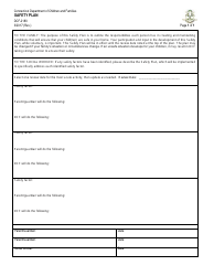 Form DCF-2180 Download Fillable PDF or Fill Online Safety Plan ...