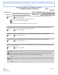Evidence Form Download Fillable PDF | Templateroller
