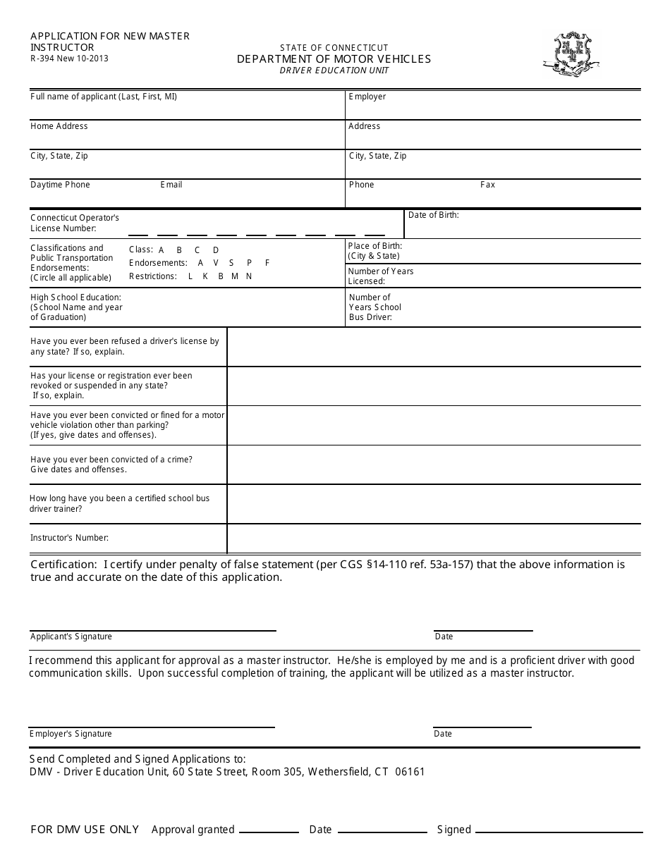 Form R-394 - Fill Out, Sign Online and Download Fillable PDF ...