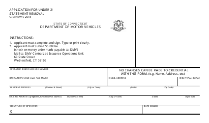 Form CI-3 - Fill Out, Sign Online and Download Fillable PDF ...