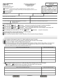 Connecticut Separation Notice Download Printable PDF | Templateroller