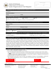 Delaware Organized Voter Registration Log Sheet Download Fillable PDF | Templateroller