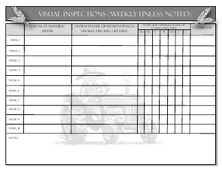 Delaware Weekly Visual Inspections Form Download Printable PDF ...