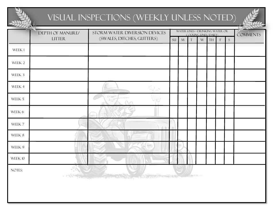 Delaware Weekly Visual Inspections Form - Fill Out, Sign Online and ...