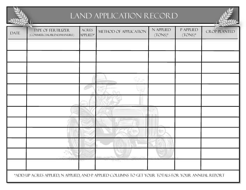 Delaware Land Application Record Form - Fill Out, Sign Online and ...