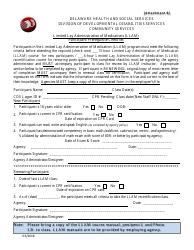 Delaware Limited Lay Administration of Medications (Llam) Participant ...