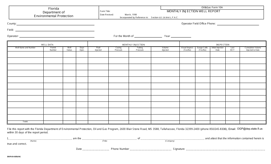 DEP Oil&Gas Form 10A - Fill Out, Sign Online and Download Fillable PDF ...