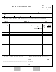 Florida Records Disposition Document Form - Fill Out, Sign Online and ...