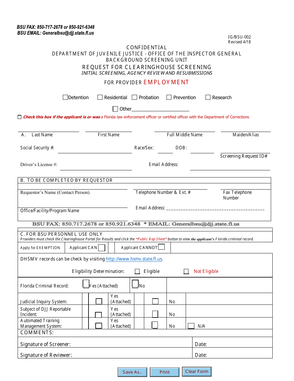 DJJ Form IG/BSU-002 - Fill Out, Sign Online and Download Fillable PDF ...