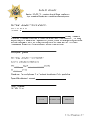 Florida Oath of Loyalty Download Fillable PDF | Templateroller