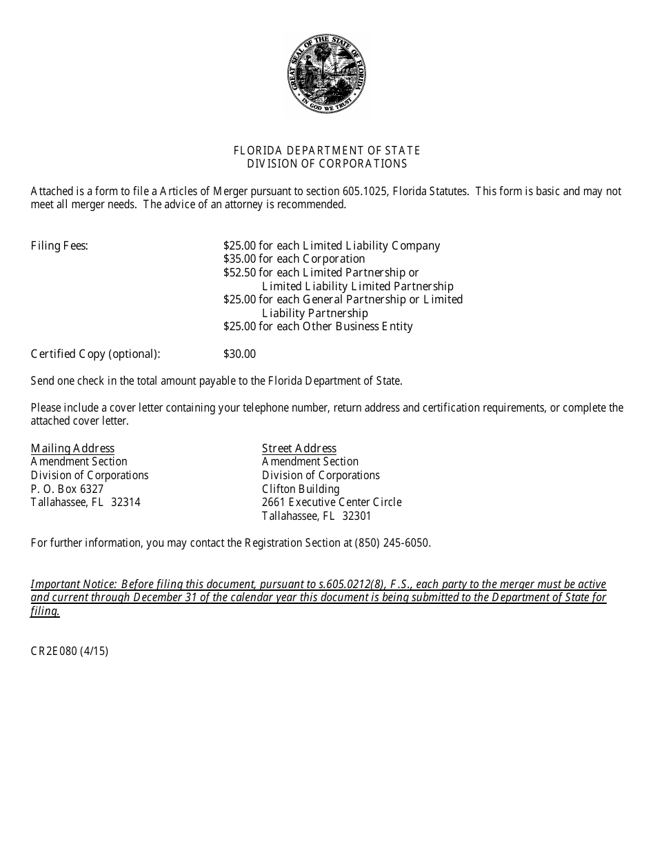 Form CR2E080 - Fill Out, Sign Online and Download Fillable PDF, Florida ...