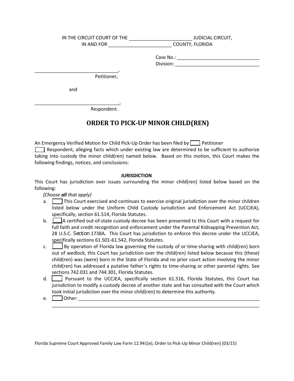 Form 12.941(E) - Fill Out, Sign Online and Download Fillable PDF ...