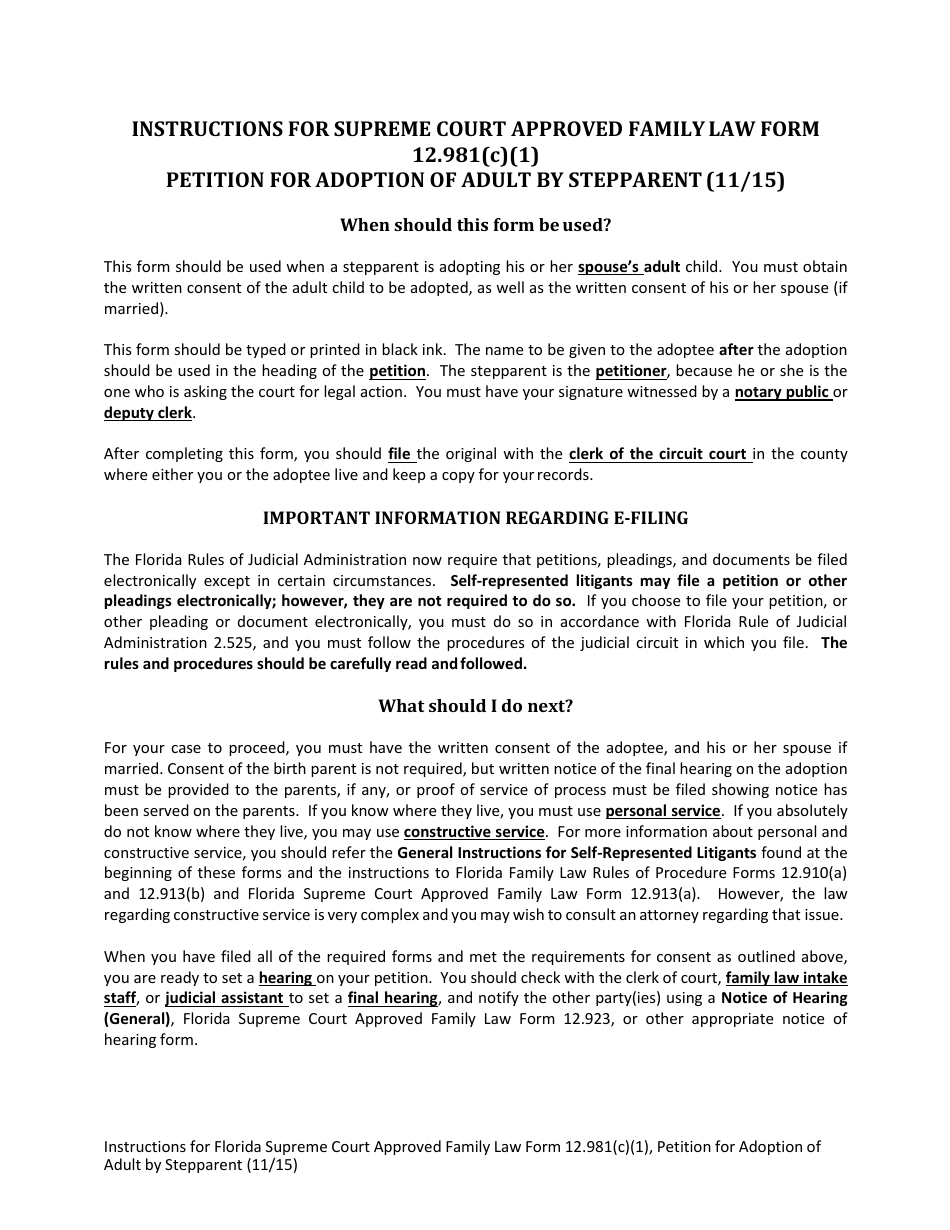 Form 12.981(C)(1) - Fill Out, Sign Online and Download Fillable PDF ...