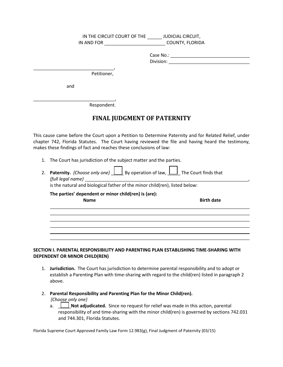 Form 12.983(G) - Fill Out, Sign Online and Download Fillable PDF ...