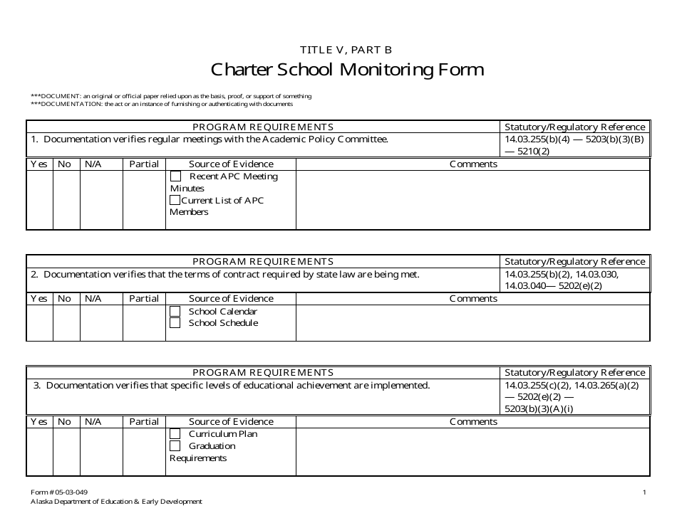 Form 05-03-049 - Fill Out, Sign Online and Download Printable PDF ...