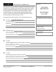 Formulario JV-287 S Download Printable PDF or Fill Online Informacion ...
