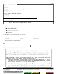 Form CIV-020 Download Fillable PDF or Fill Online Notice of Intent to ...