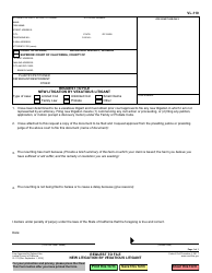 Form VL-110 Download Fillable PDF or Fill Online Request to File New ...