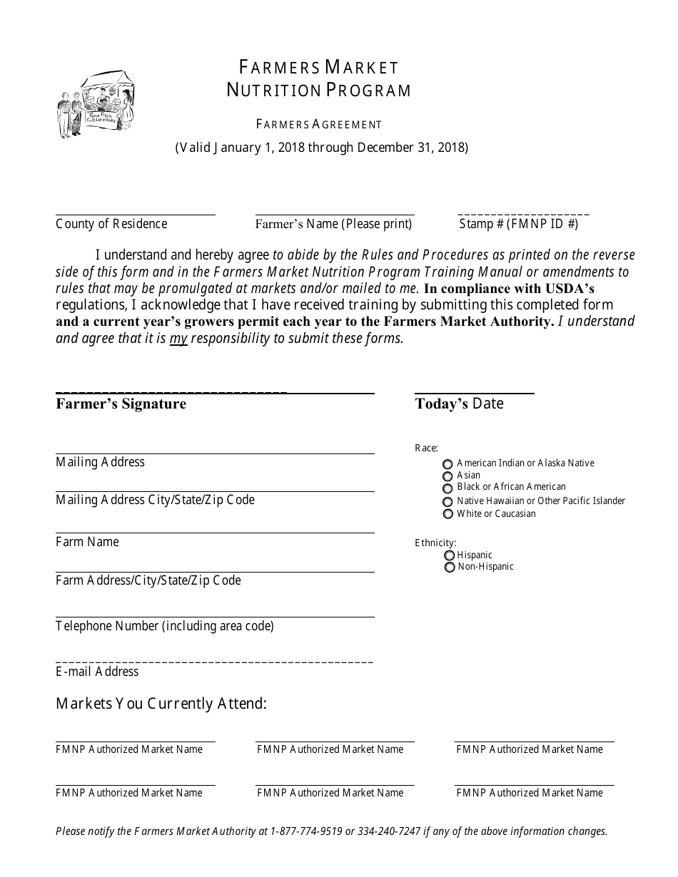 2018 Alabama Farmers Agreement Form - Fill Out, Sign Online and ...