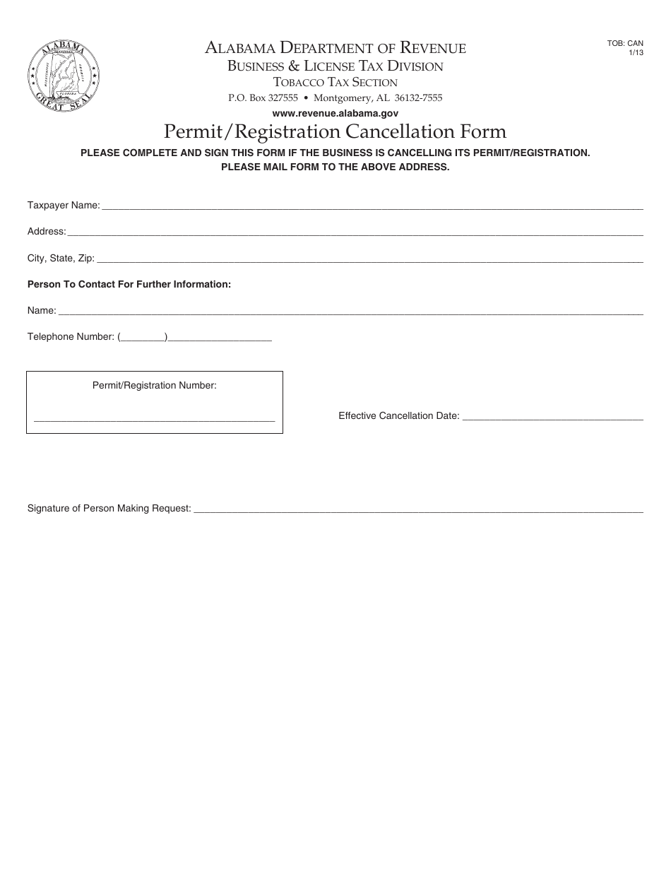 Form TOB: CAN - Fill Out, Sign Online and Download Printable PDF ...
