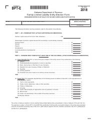 Schedule BPT-E Download Printable PDF or Fill Online Family Limited ...