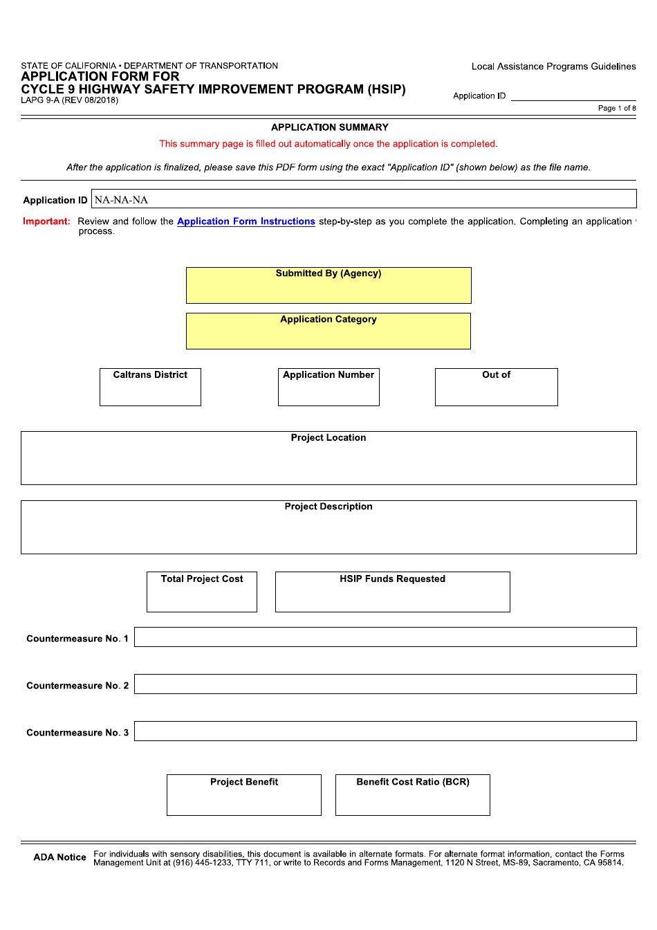 Form LAPG9-A - Fill Out, Sign Online and Download Fillable PDF ...